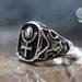 Hades Ring Hades Signet Ring Astrology Alphabet Hades (pluto) Ring 925 ...