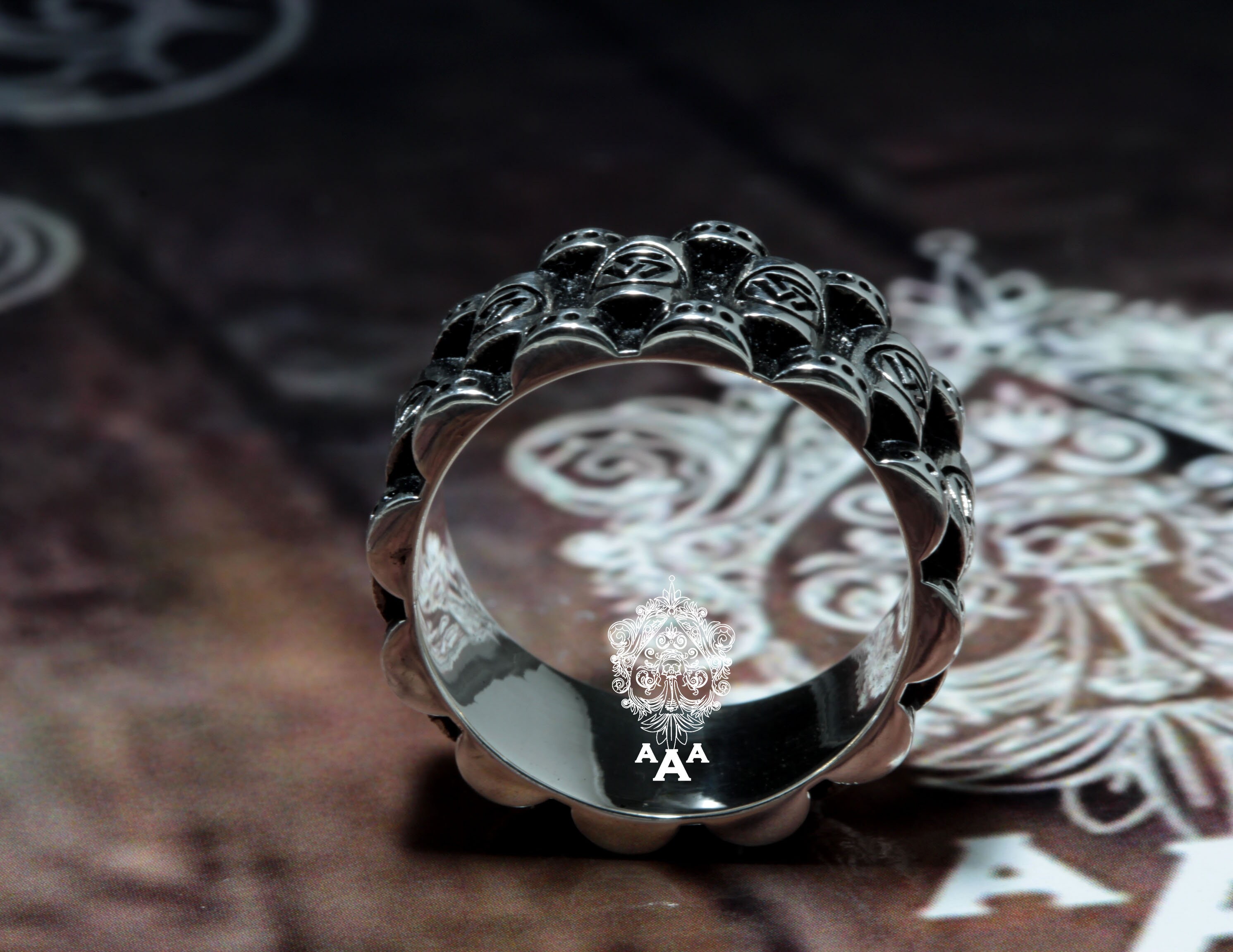 Valknut Ring,valknut Silver Ring,valknut Viking Signet Ring, Viking ...
