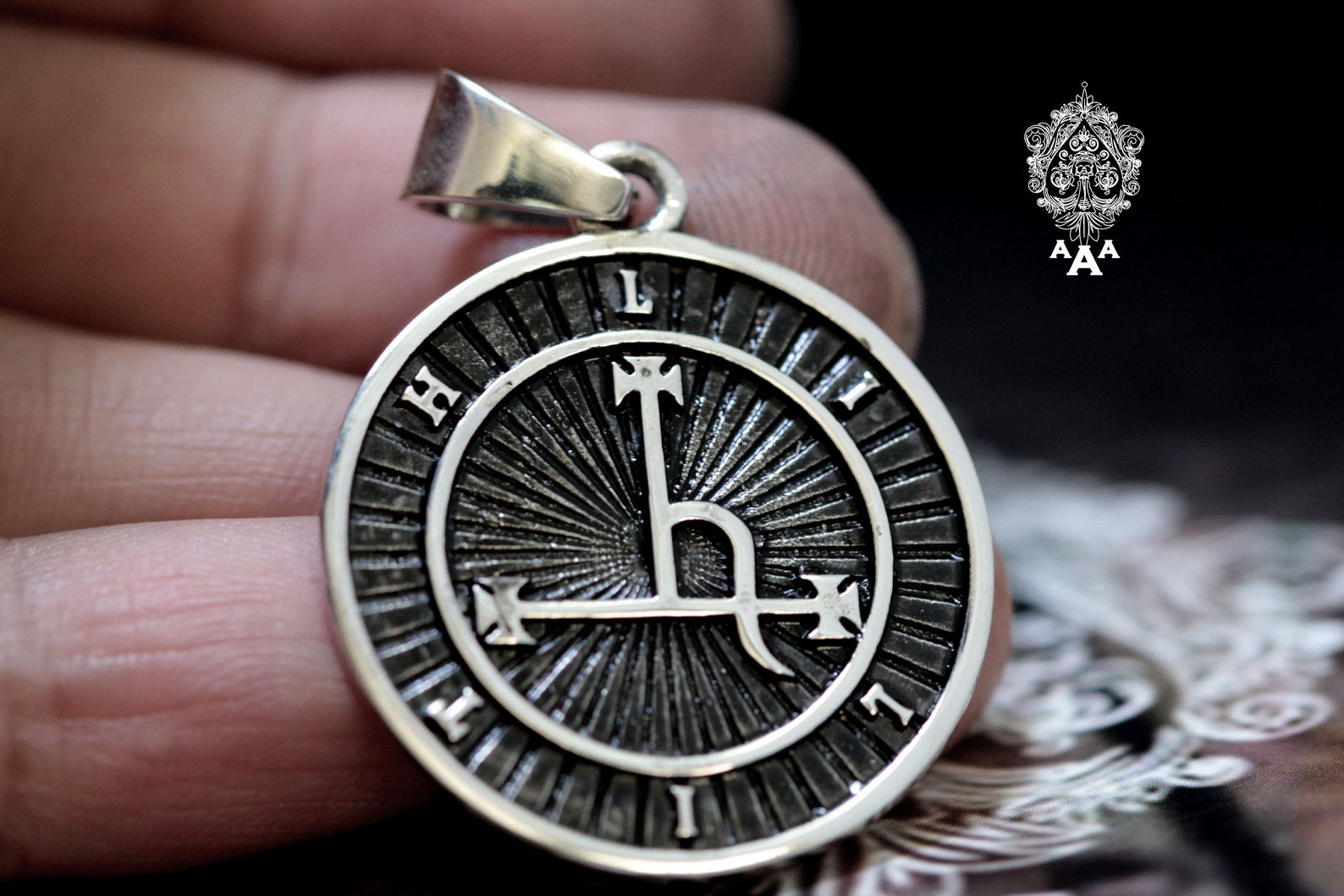 Lilith Sigil Pendantlilith Sigil Jewelrysterling Silver 925 - Etsy