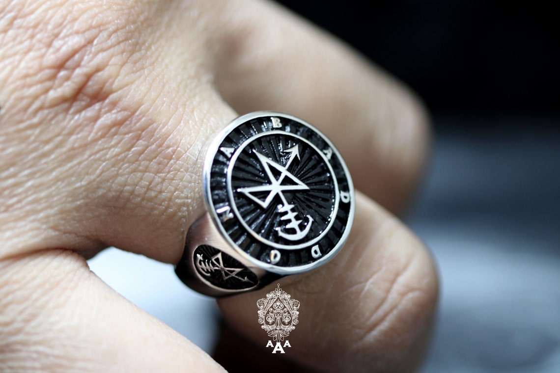 Abaddon Sigil Ring Abaddon Ring Sterling Silver 925 Black. - Etsy