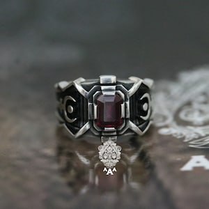 Hades Ring Futuristic Hades Ring Futuristic Design Ring Sterling Silver ...