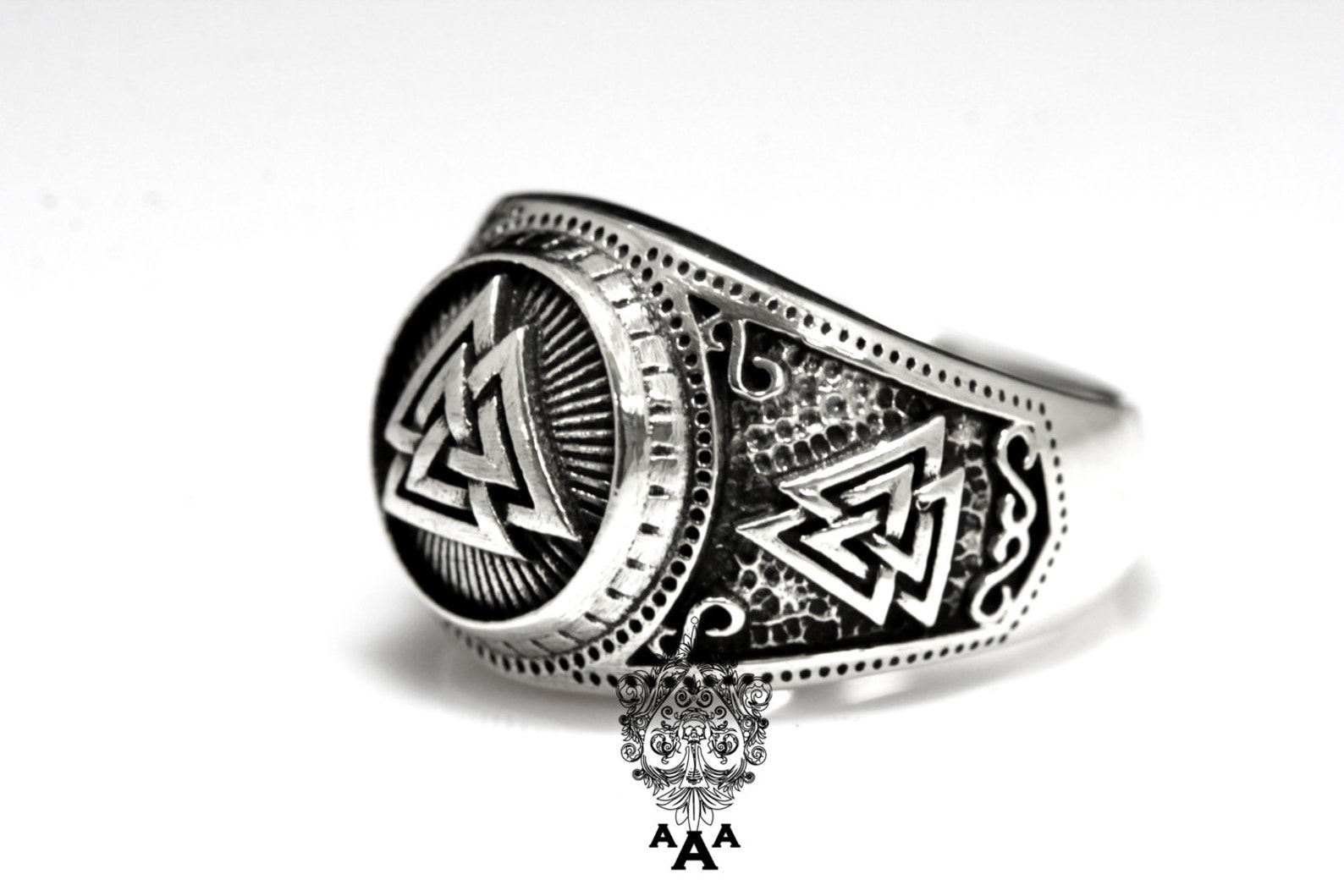 Valknut Viking Signet Ring Viking Ringviking - Etsy