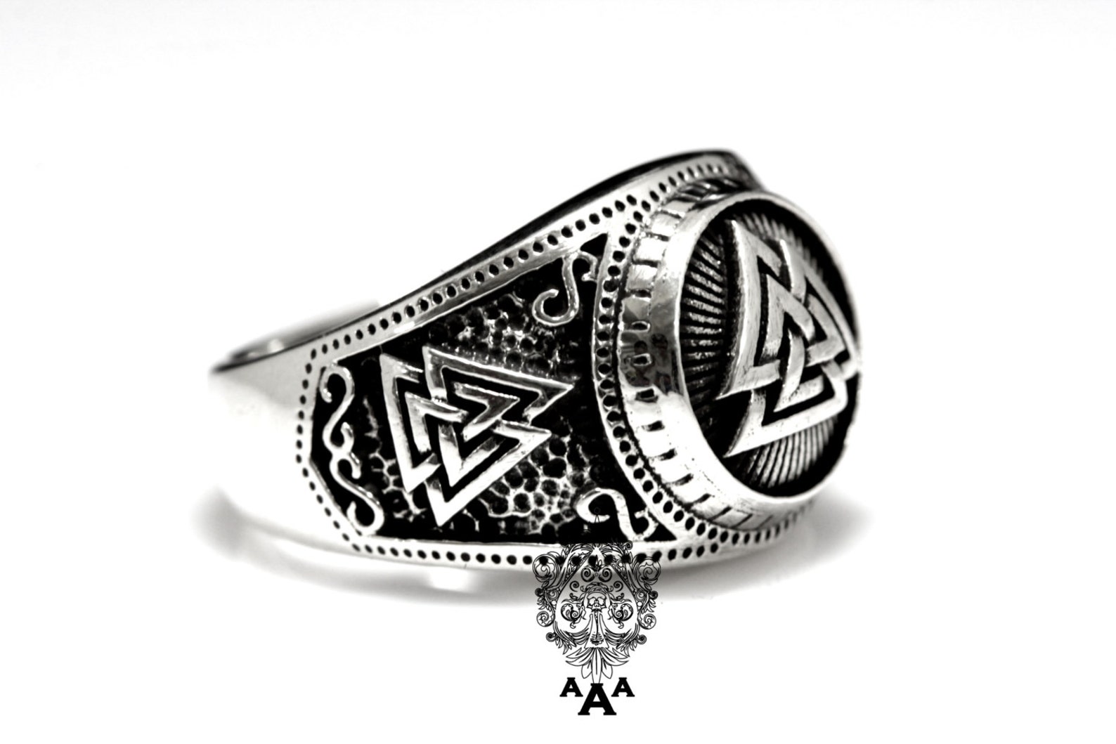 Valknut Viking Signet Ring Viking Ringviking - Etsy