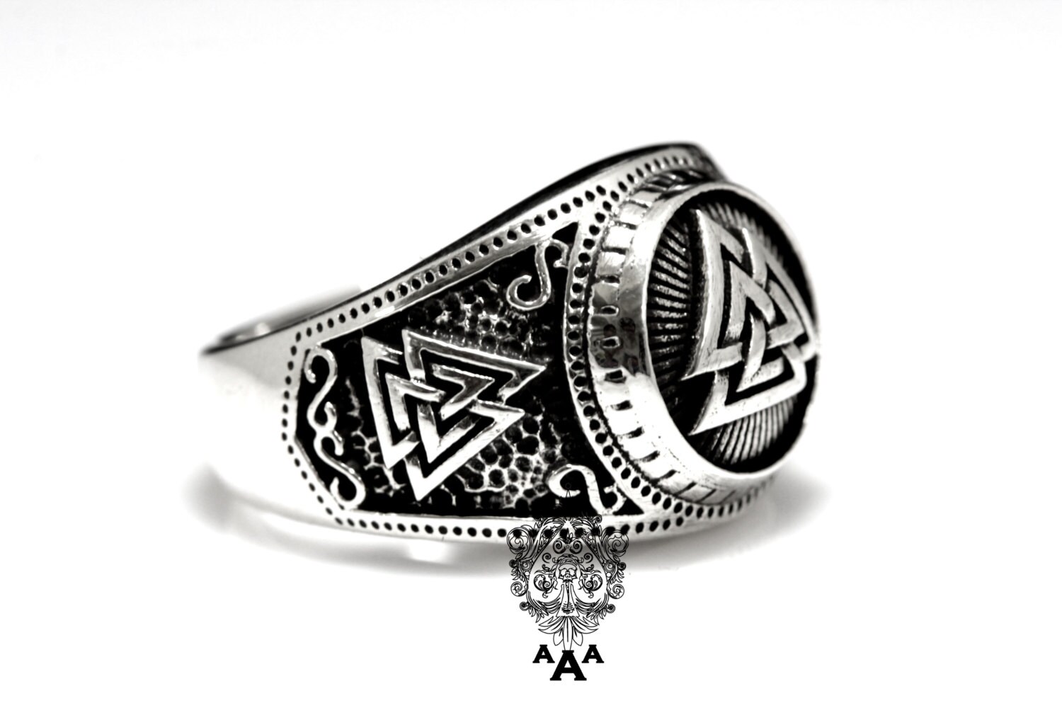 Valknut Viking Signet Ring Viking Ringviking | Etsy