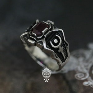 Hades Ring Futuristic Hades Ring Futuristic Design Ring Sterling Silver ...