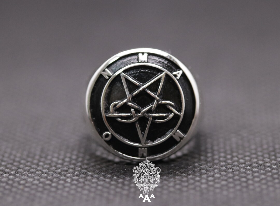 Mammon Ring Silver Mammon Ring Women Mammon Ring Silver 925 Mammon Sign ...