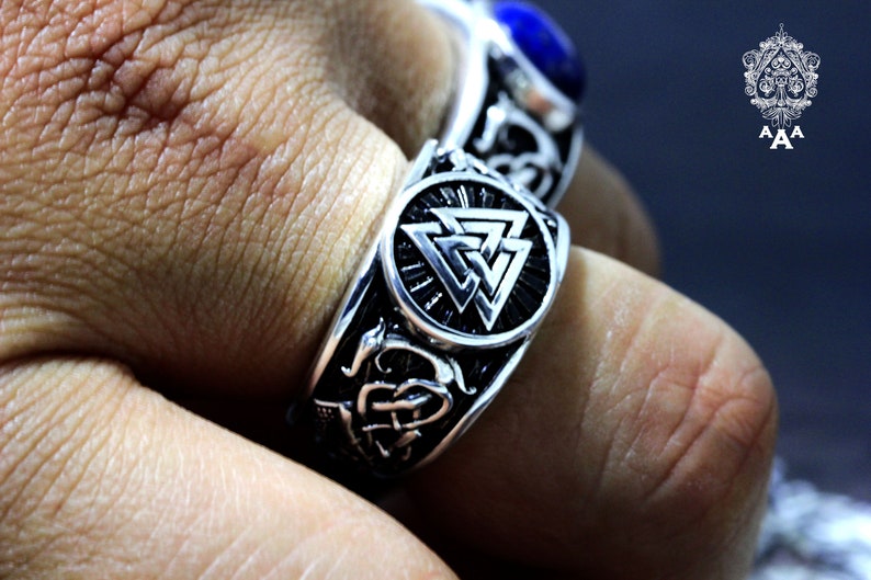 Valknut ringValknut Viking Signet Ring Viking ringViking | Etsy