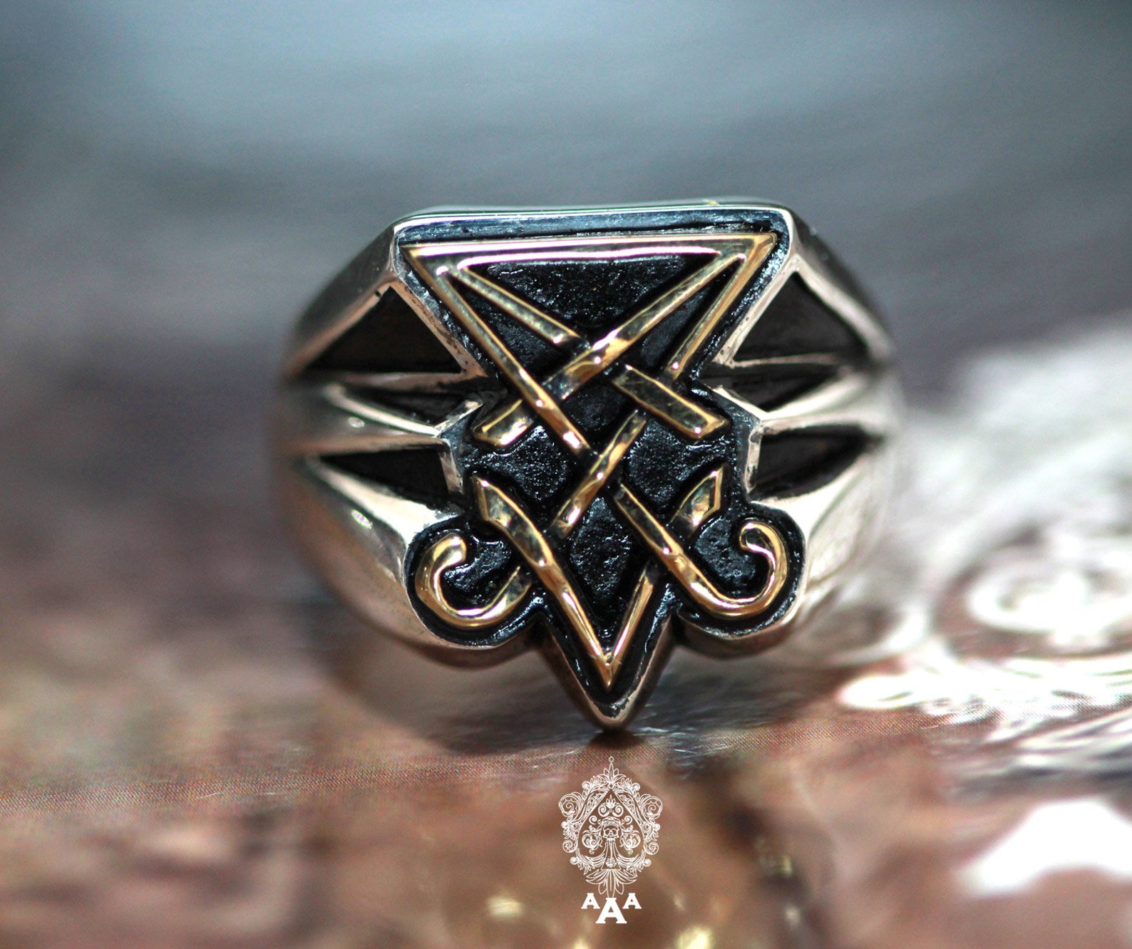Sigil of Lucifer Ringsigil of Lucifer Signet Ringsilver - Etsy