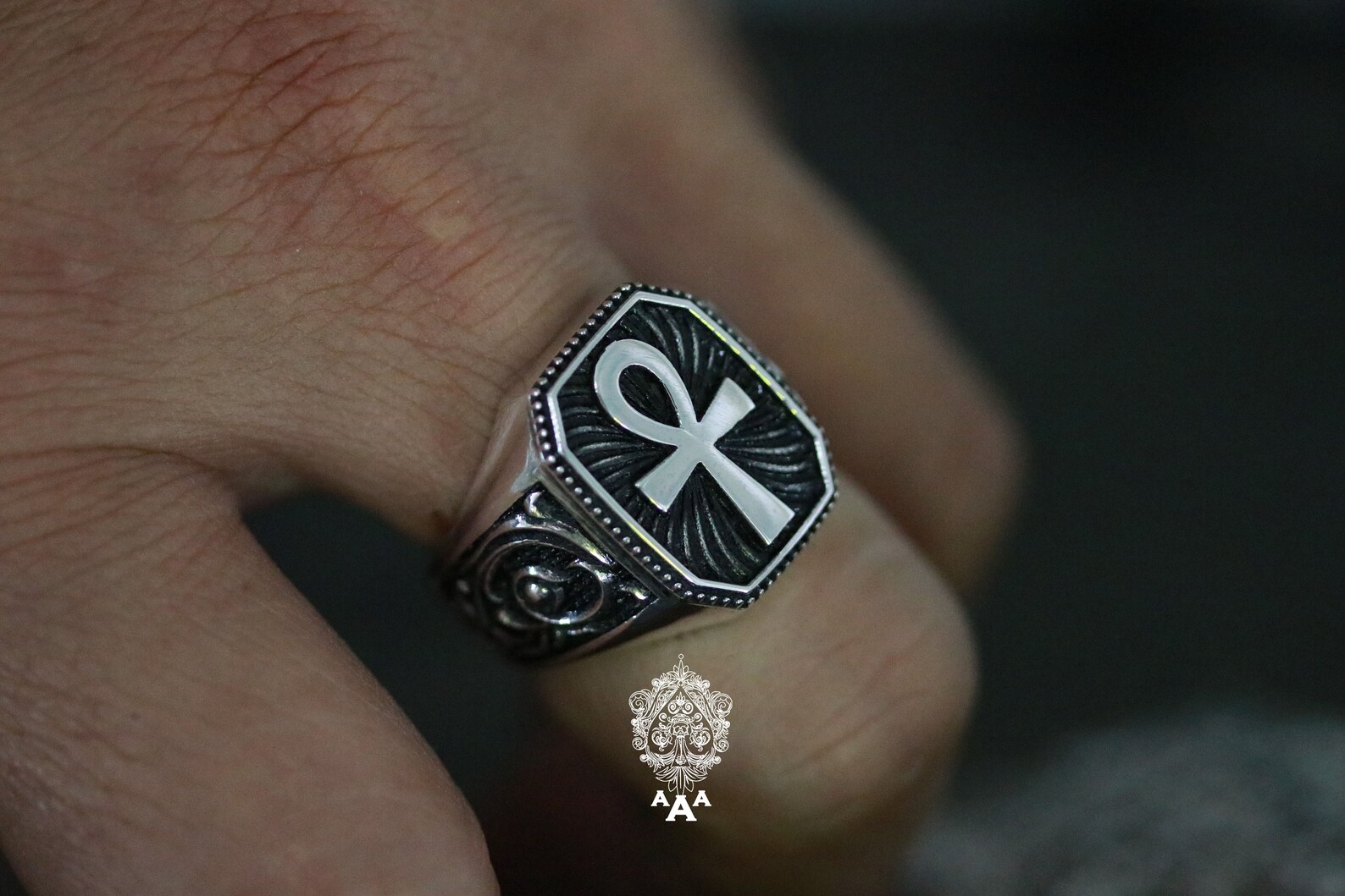 Ankh Ring Egyptian Ankh Ring Egyptian Ring Ring-handmade - Etsy