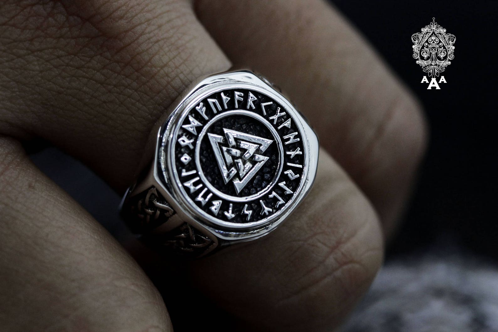Valknut Ring,valknut Viking Signet Ring, Viking Ring,viking Jewelry,new ...