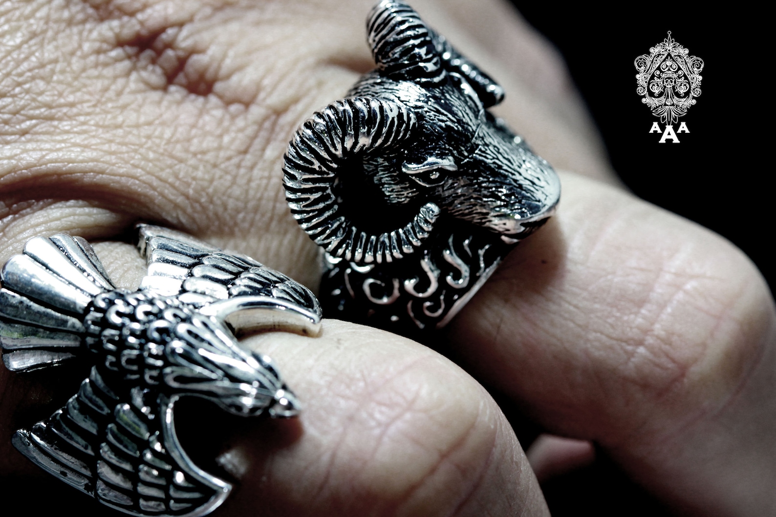 Ram Ringram Head Ringaries Ringram Viking Ringsterling - Etsy