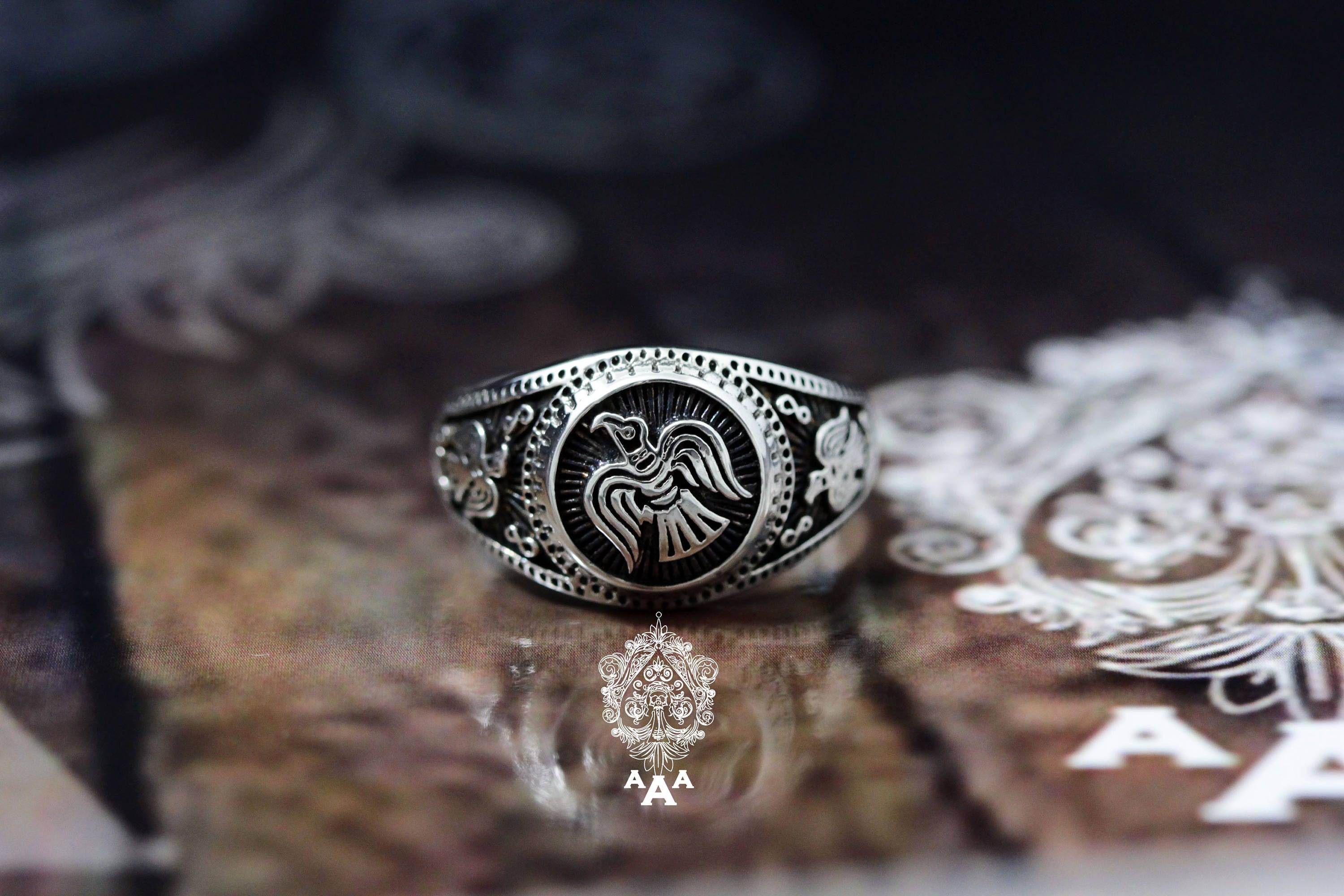 Women Viking Raven Ringraven Viking Ringsterling Silver | Etsy