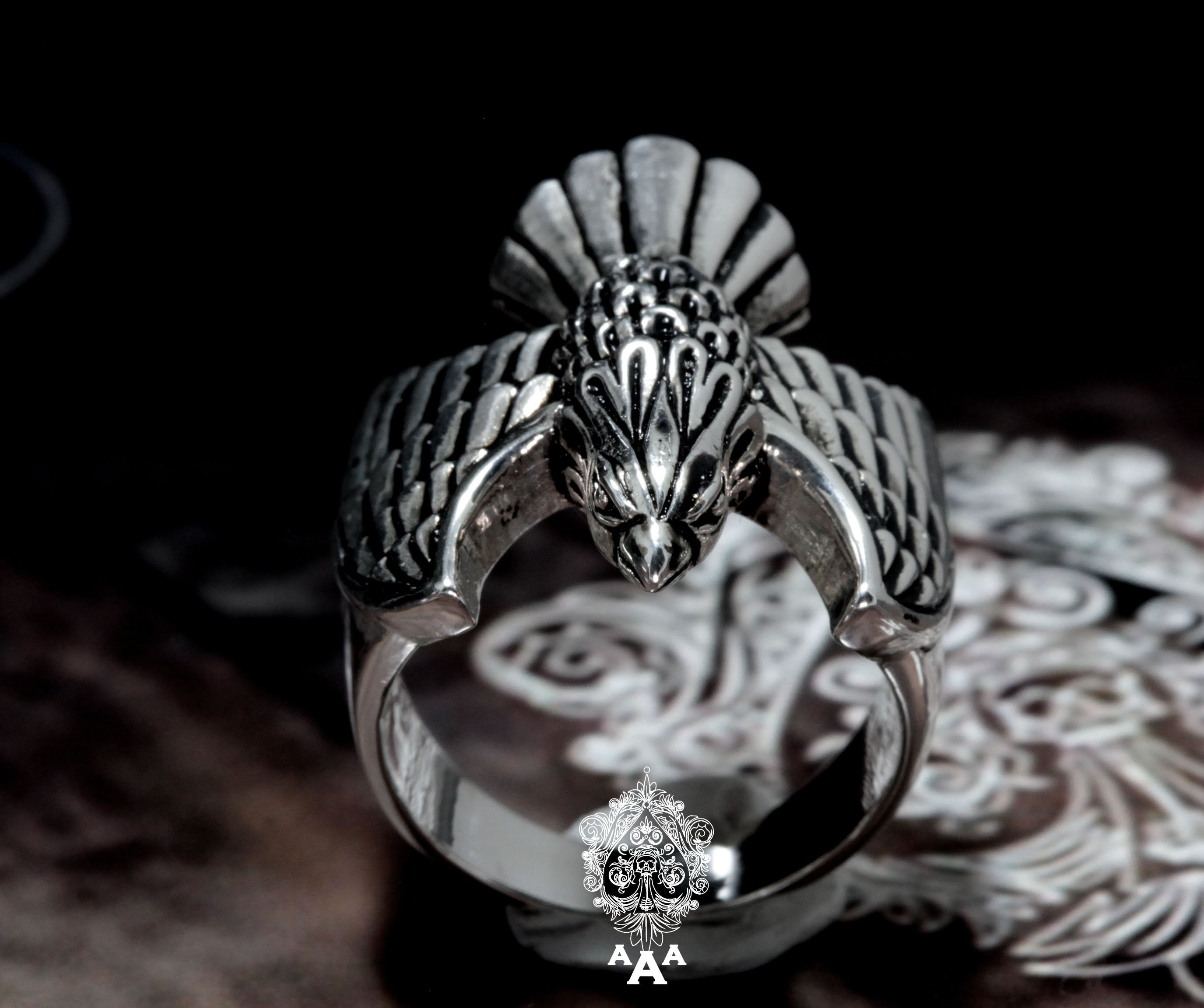 Eagle Ringeagle Silver Ringviking Eagle Ringeagle - Etsy