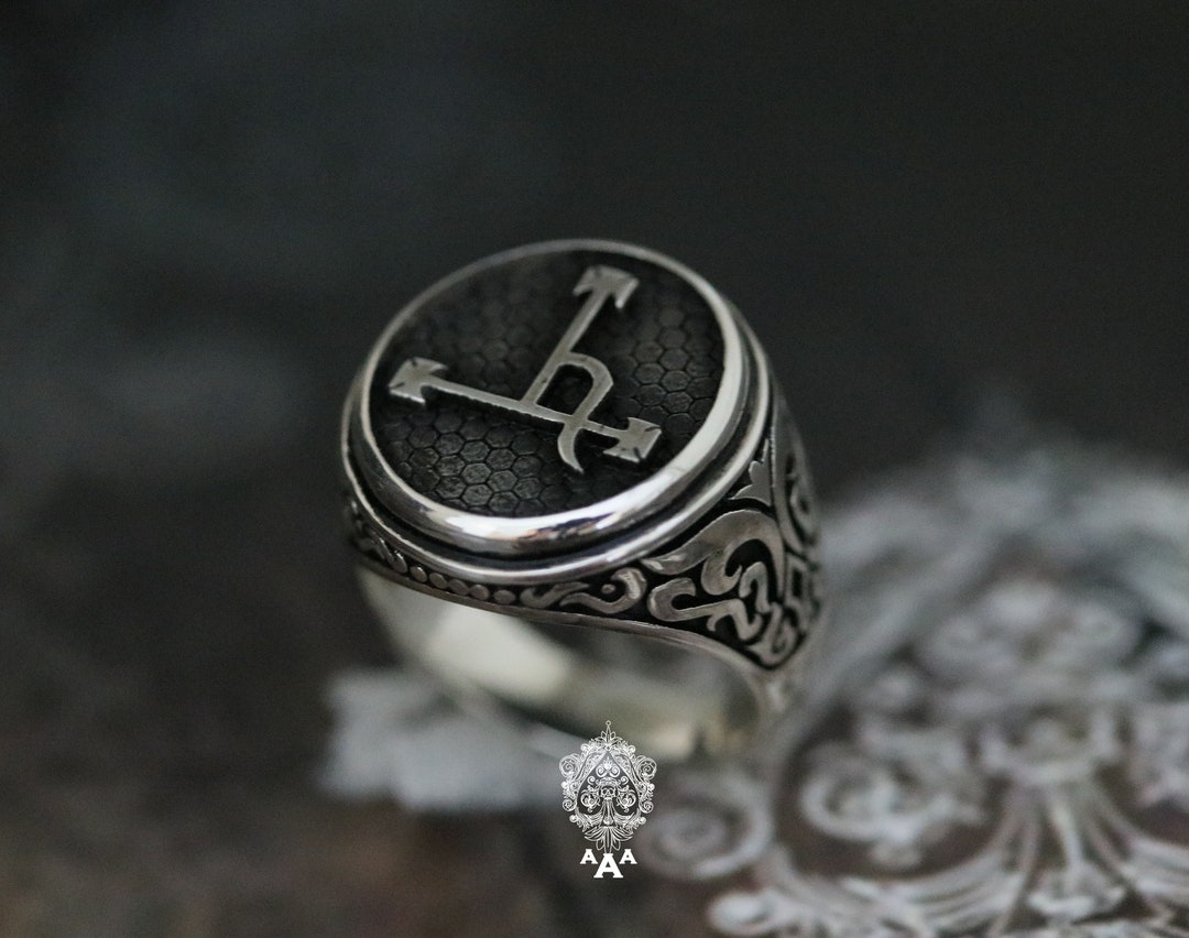 Lilith Sigil Ring Lilith Jewelry Sterling Silver 925 Black. - Etsy