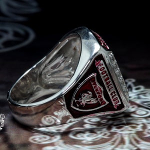 Liverpool Ring,liverpool Football Club Ring,silver 925 Ring,red Enamel ...