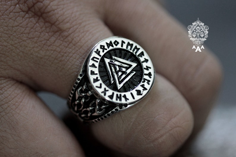 New Valknut Viking Signet Ring Viking Ringviking | Etsy