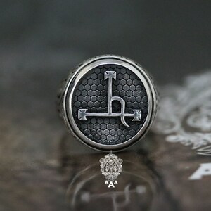 Lilith Sigil Ring Lilith Jewelry Sterling Silver 925 Black. - Etsy