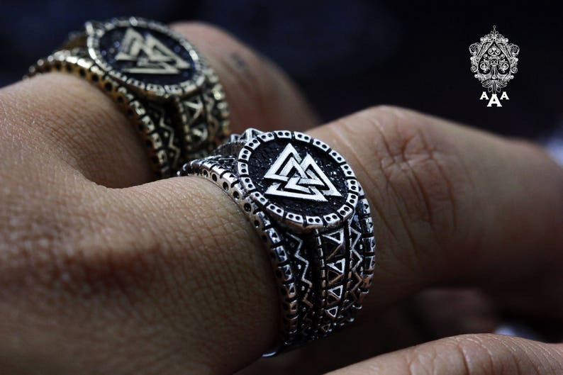 Valknut Viking Signet Ring,valknut Viking Ring.viking Ring,viking ...