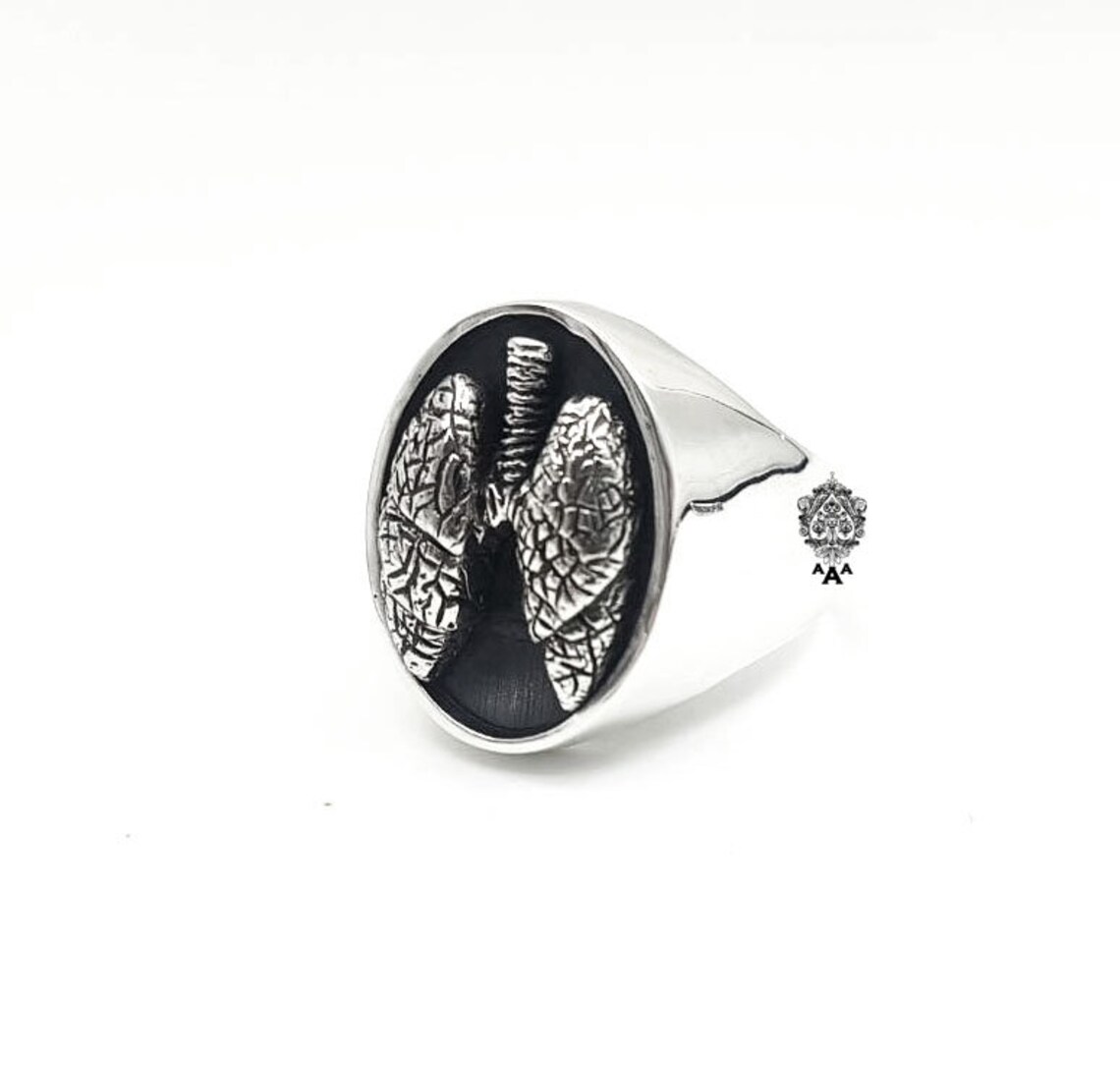 Lung Ring Human Organ Lung Human Anatomy Lung Silver 925 Ring - Etsy