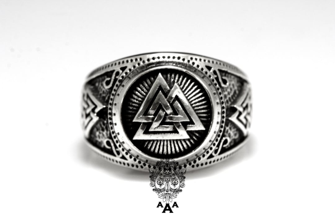 Valknut Viking Signet Ring, Viking Ring,viking Jewelry,sterling Silver ...