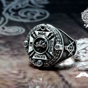 Knight Templar Ring in Hoc Signo Vinces Ring Knights Templar in Hoc ...