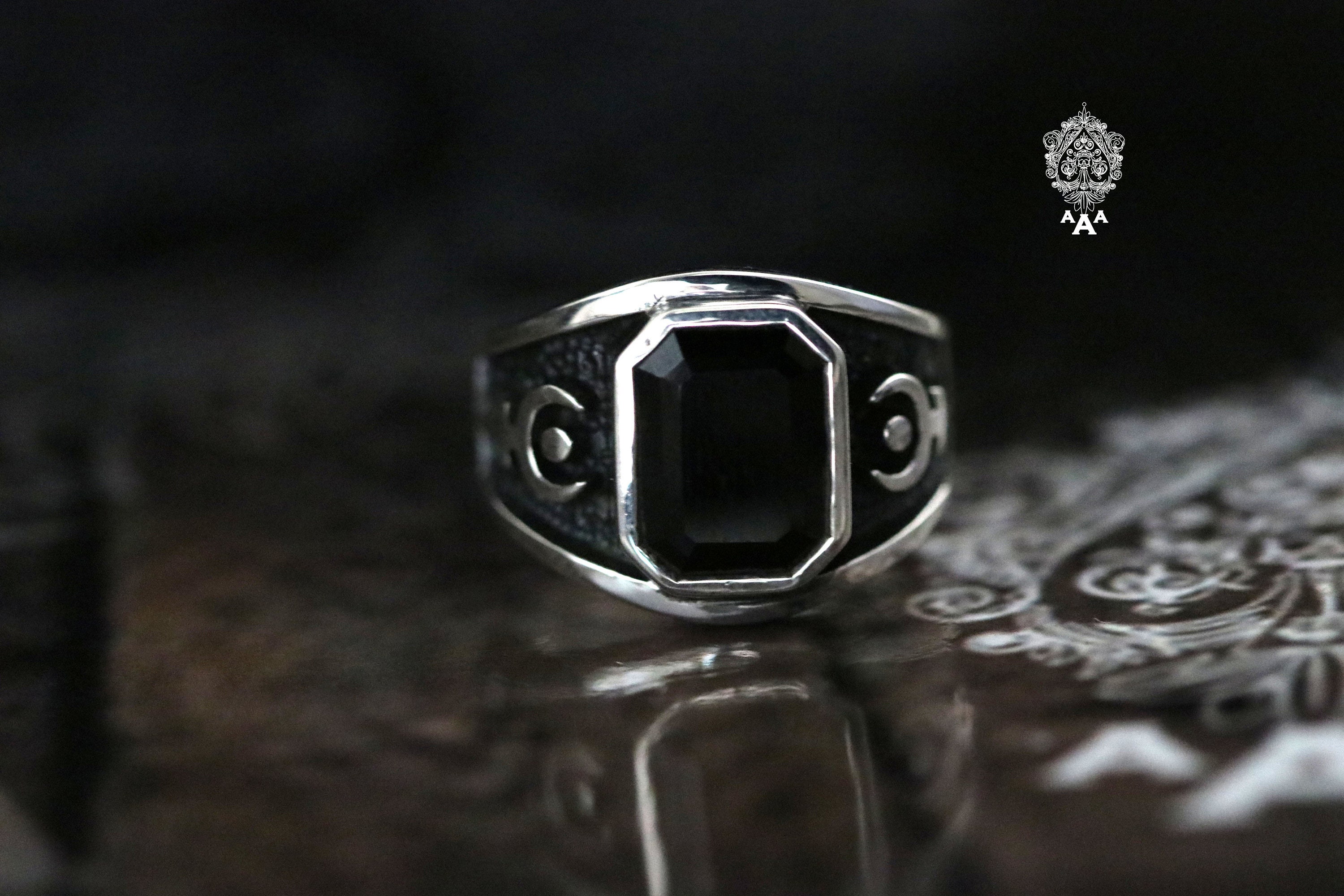 Hades Ring Hades Signet Ring Astrology Alphabet Hades pluto - Etsy