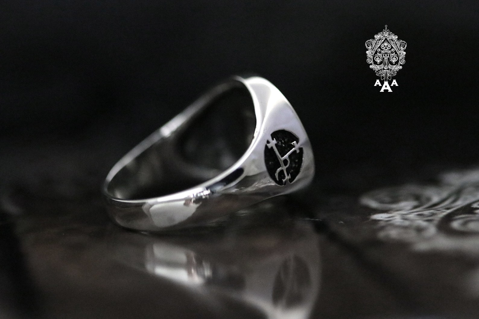Lilith Sigil Ring.sterling Silver 925 Black.v3 | Etsy