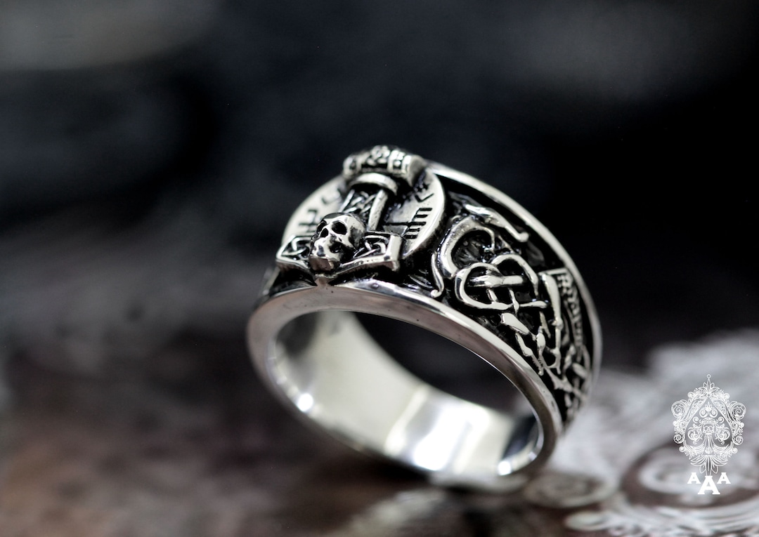 Thors Ring,thor's Ring, Mjolnir Viking Ring , Norse Viking Jewelry ...