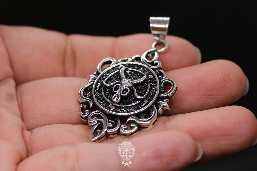 Baphomet Pendant Templar Knights Pendant Silver 925 Pendant Silver ...