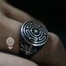Hecate's Wheel Ring Hecate Ring Sterling Silver 925 Black. - Etsy