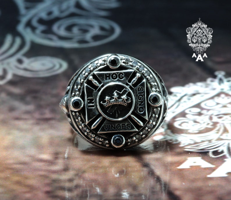 Knight Templar Ring in Hoc Signo Vinces Ring Knights Templar in Hoc ...