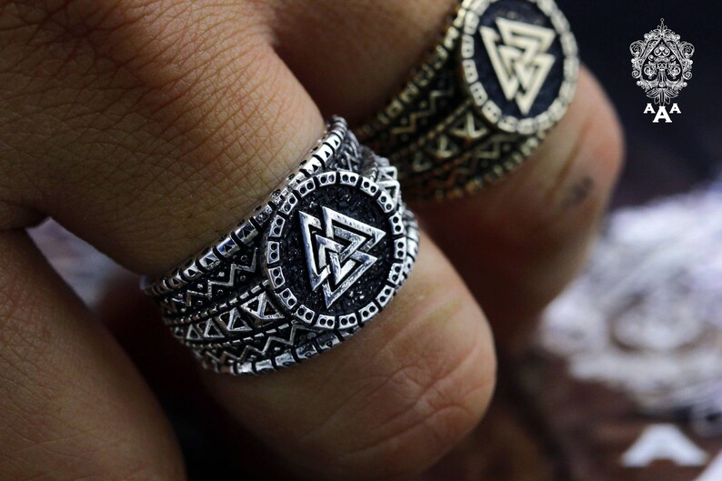 Valknut Viking Signet Ring,valknut Viking Ring.viking Ring,viking ...
