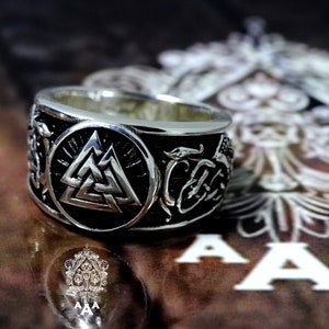 Valknut Ring,valknut Viking Signet Ring, Viking Ring,viking Jewelry ...