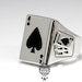 Ace Card Ring, Triple Ace Beside, Fashion Men's Silver Ring,925 ...
