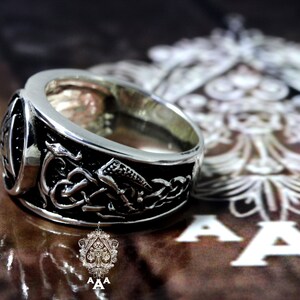 Valknut Ring,valknut Viking Signet Ring, Viking Ring,viking Jewelry ...