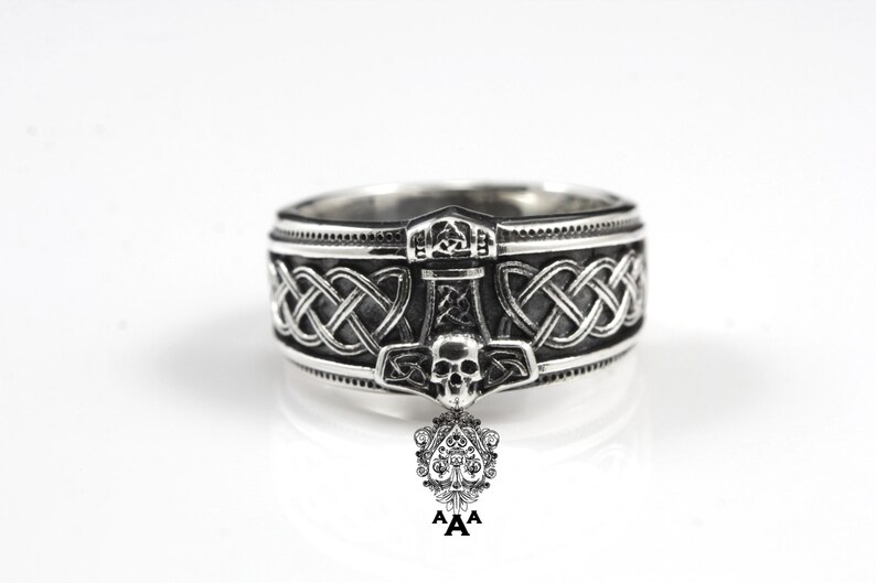 Thor's Ring Mjolnir Viking Ring Norse Viking - Etsy