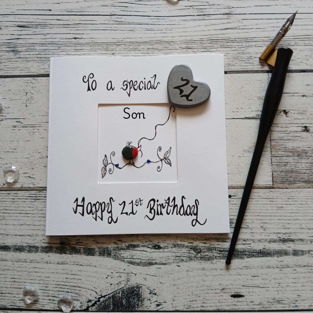 Son 21st Card, 21st Birthday Card for Son Card, 21st Card for Him ...