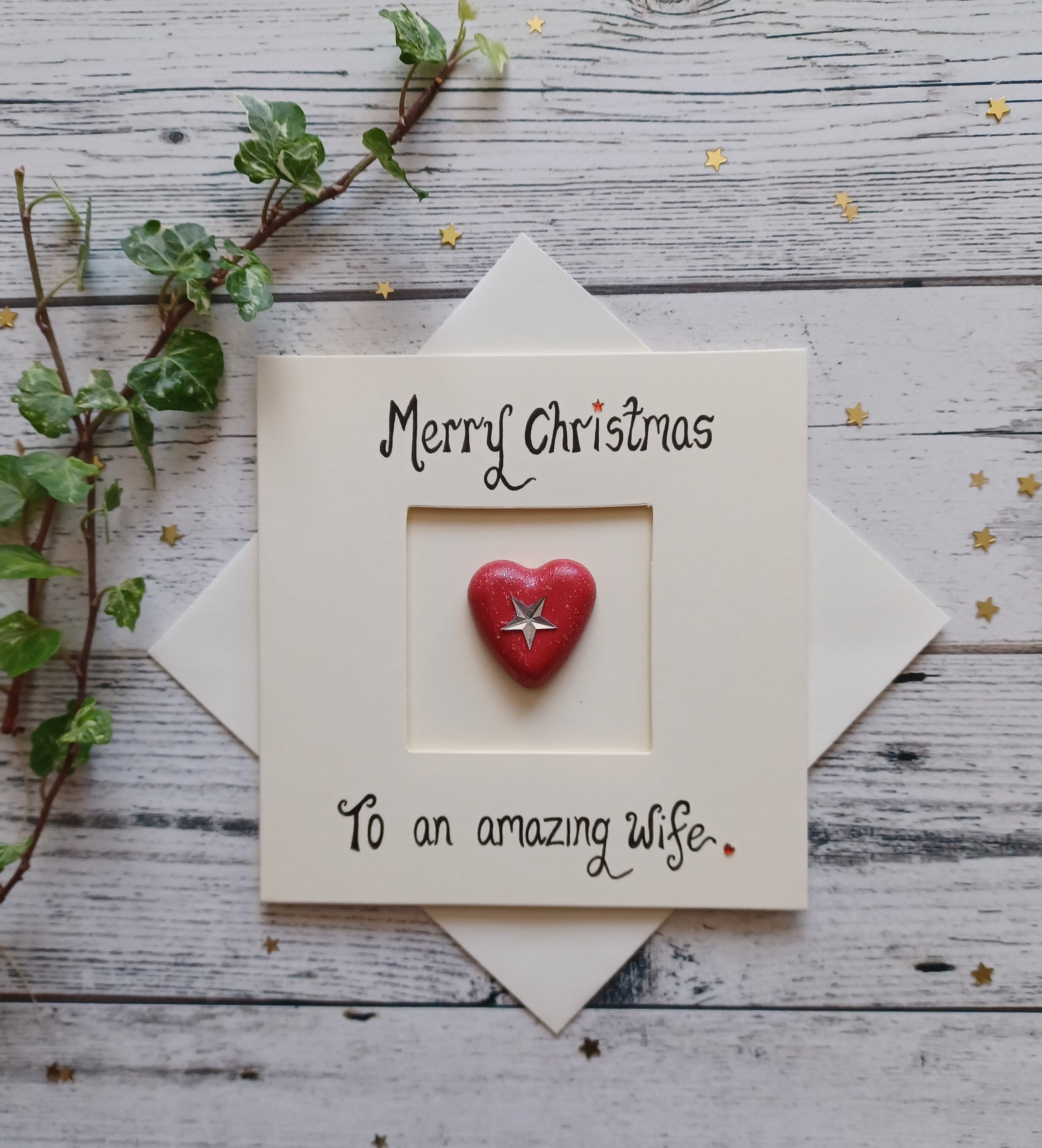 Christmas Card for Wife Wife Christmas Card Christmas Card - Etsy UK