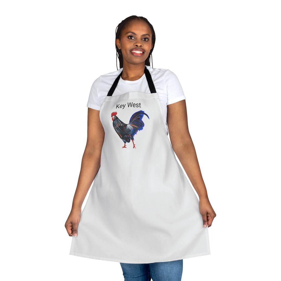 Apron (AOP) Key West Chicken White - Etsy