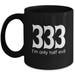 I'm Only Half Evil 333 Crazy Devil Halloween Funny Ceramic Coffee Tea ...