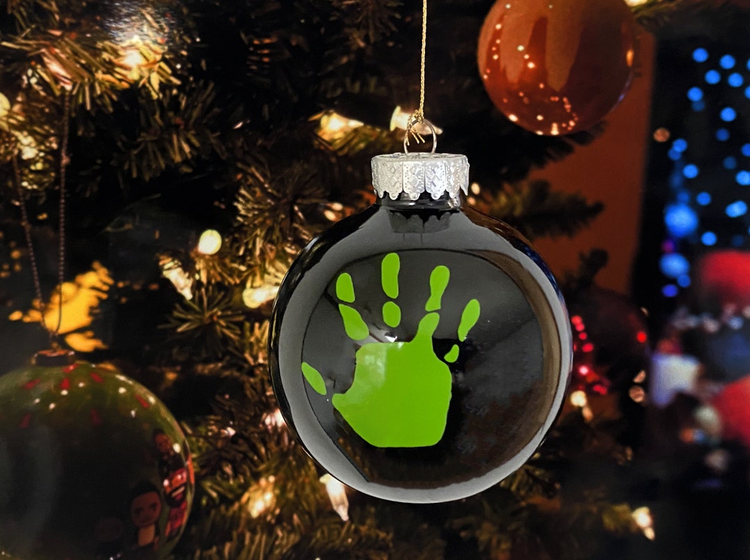 Spooky Ghost Handprint Game Ornament, Finger Prints, Non-glow Version ...