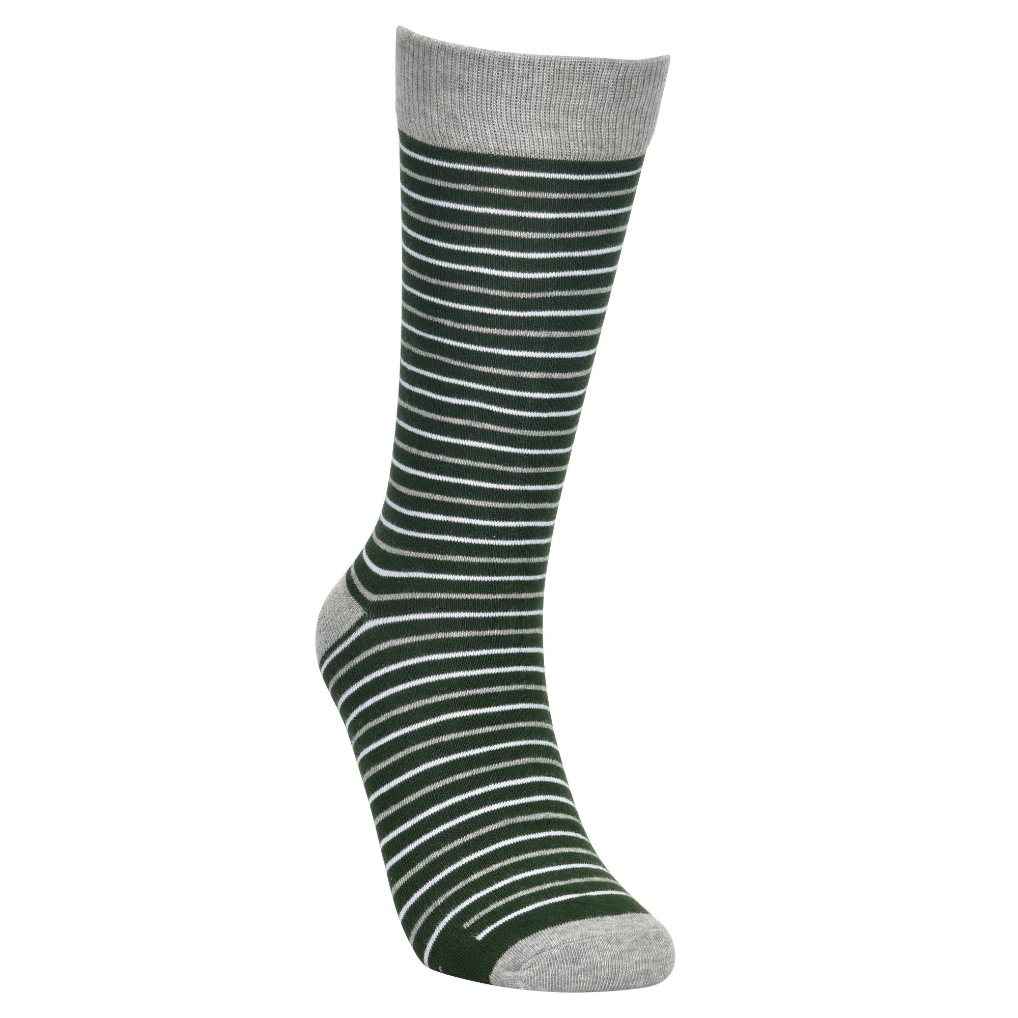 Forest Green Men's Dress Socks, Forest Green Striped Groomsmen Socks ...