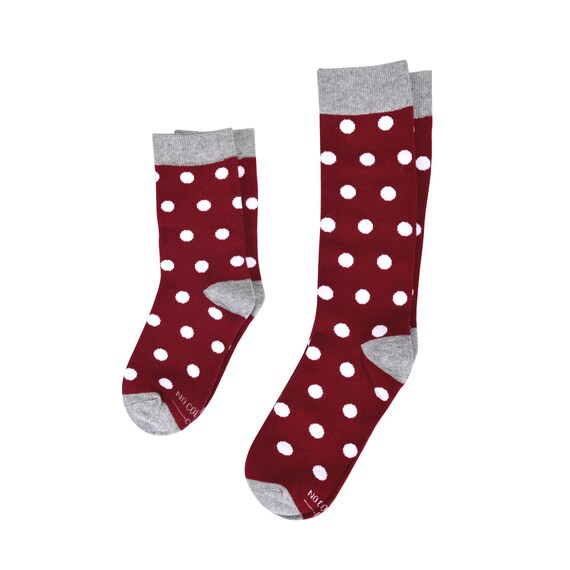 Burgundy Polka Dot Kids Socks for Ring Bearers Burgundy Socks for Wedding Burgundy Matching Socks for Groomsmen and Ring Bearers Kid Sock Etsy UK
