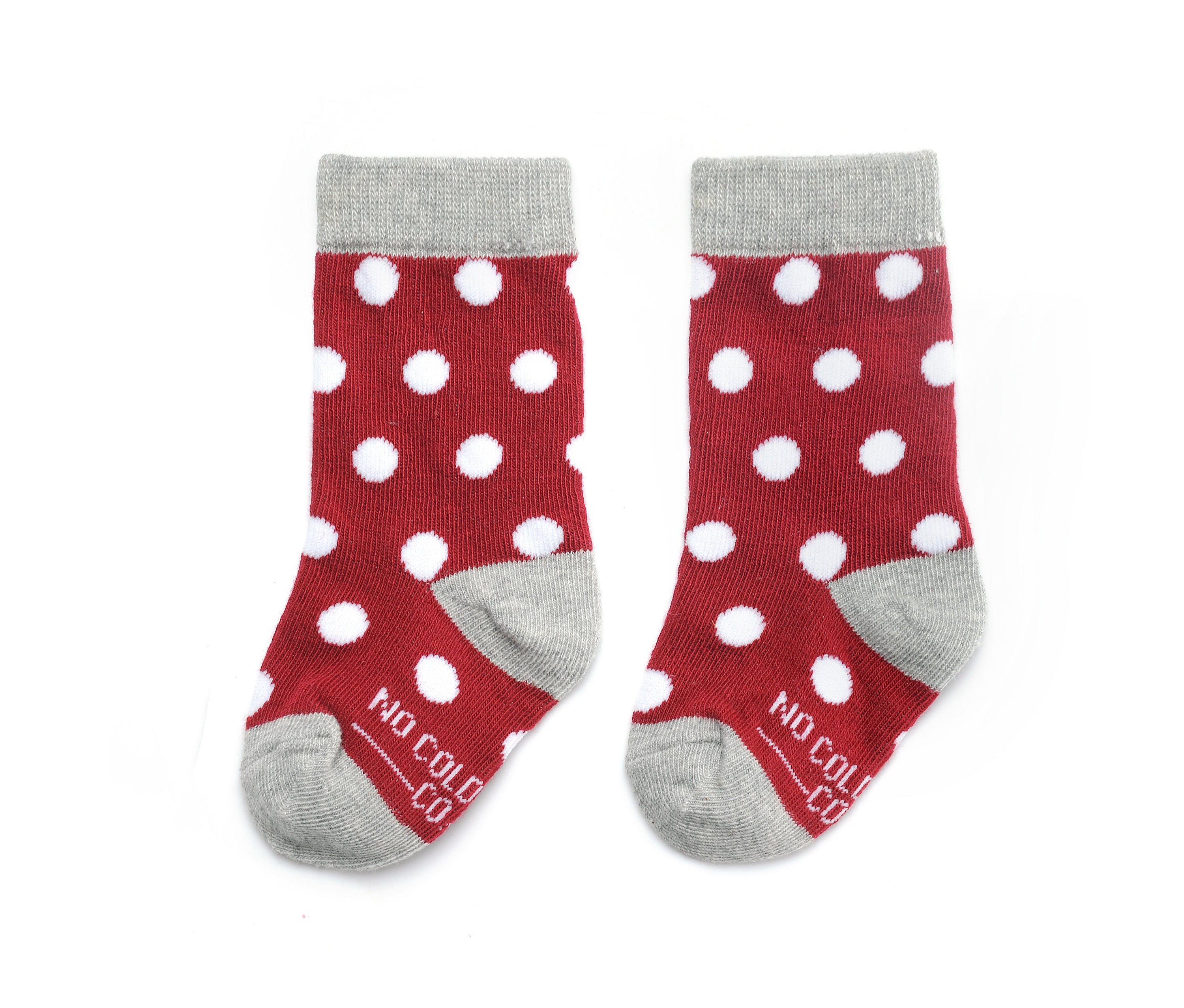 Burgundy Polka Dot Toddler Socks for Ring Bearers Burgundy | Etsy