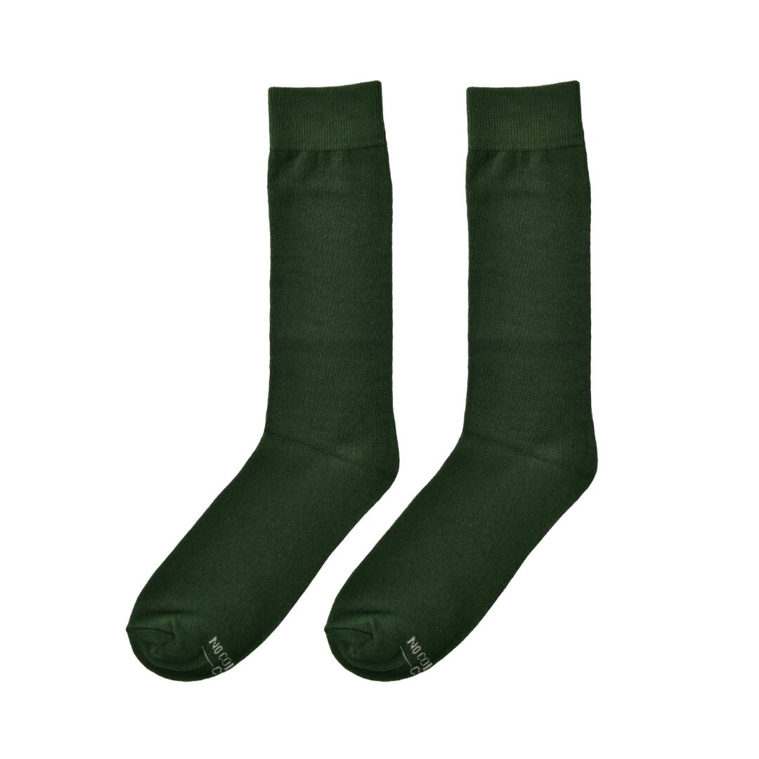 Hunter Green Socks, Solid Hunter Groomsmen Socks for Wedding, Green Men ...