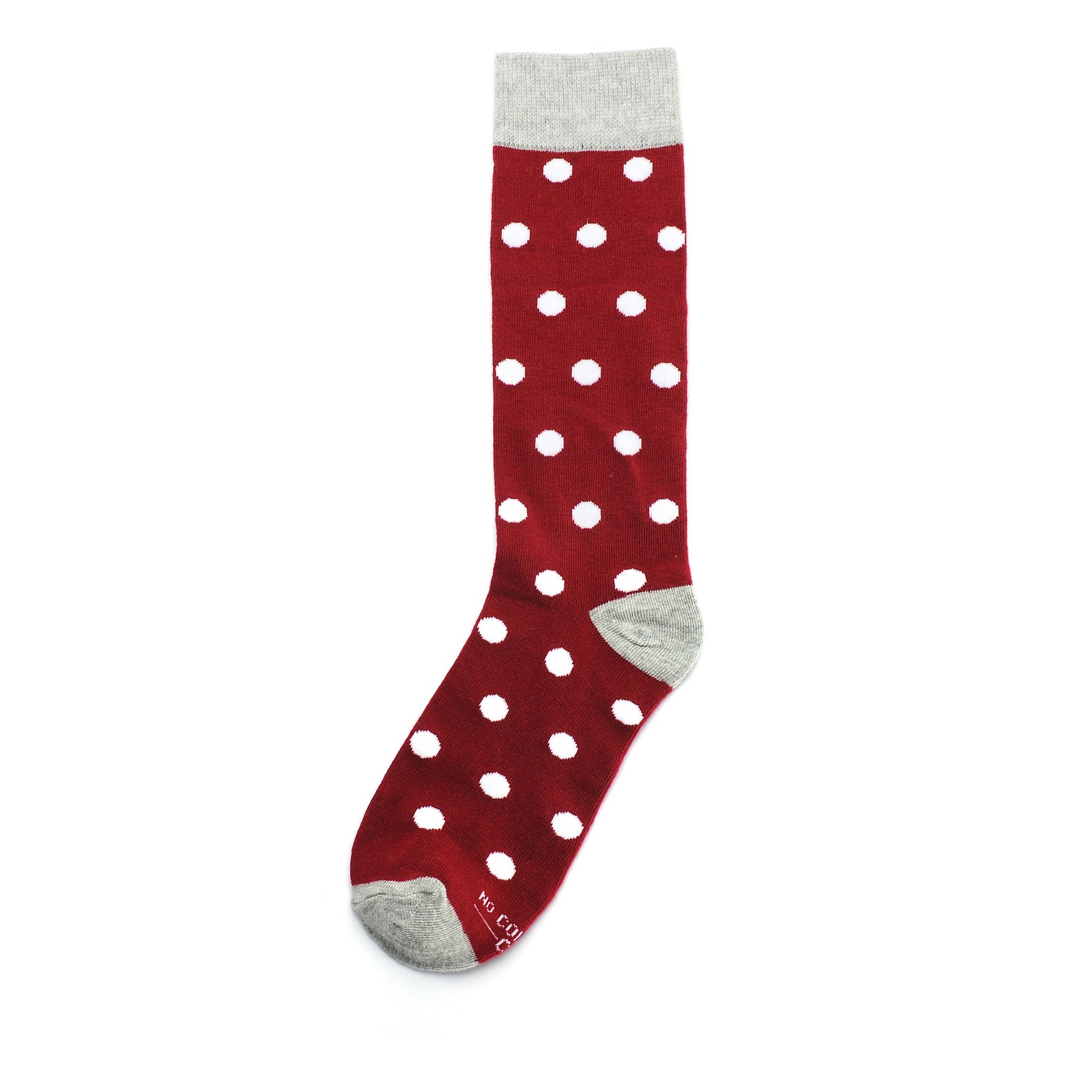 Burgundy Socks Groomsmen Multi Pack, Burgundy White Polka Dots Socks ...