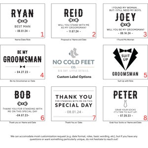 Personalized Groomsmen Proposal Box With Groomsmen Socks, Engraved ...