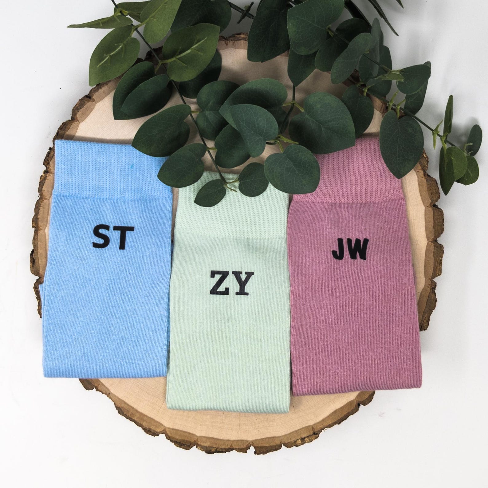 Monogrammed Groomsmen Socks for Wedding, Colorful Personalized Dress ...
