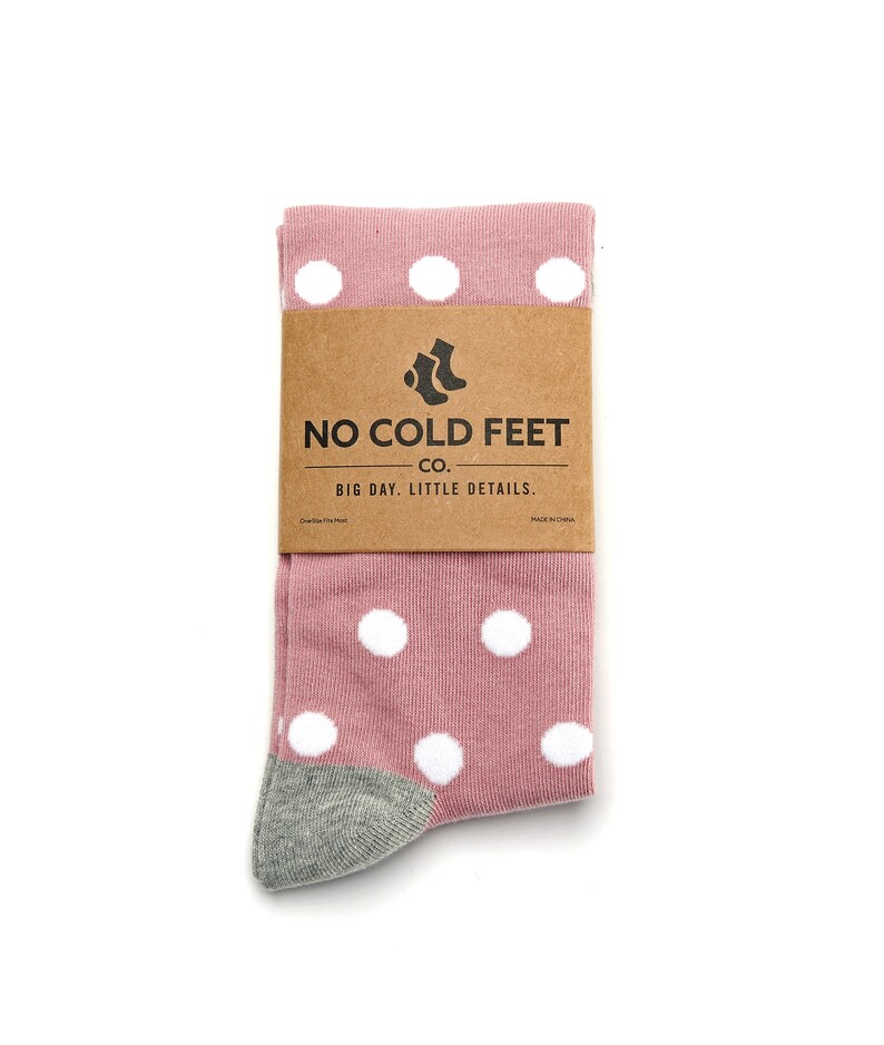 Dusty Rose Groomsmen Socks Dusty Rose Polka Dot Socks Pink | Etsy
