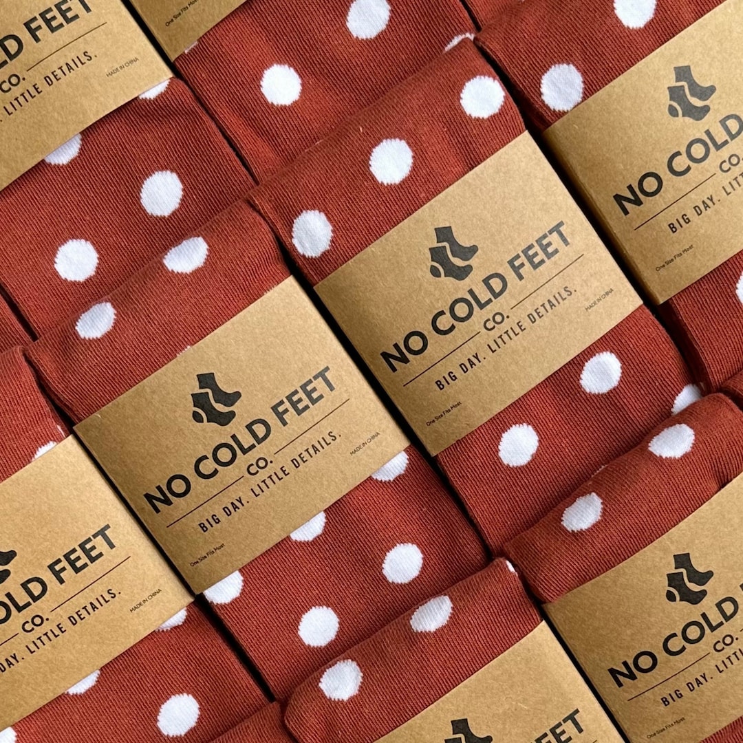 Burnt Orange Socks Groomsmen Multi Pack, Burnt Orange Socks for Wedding ...